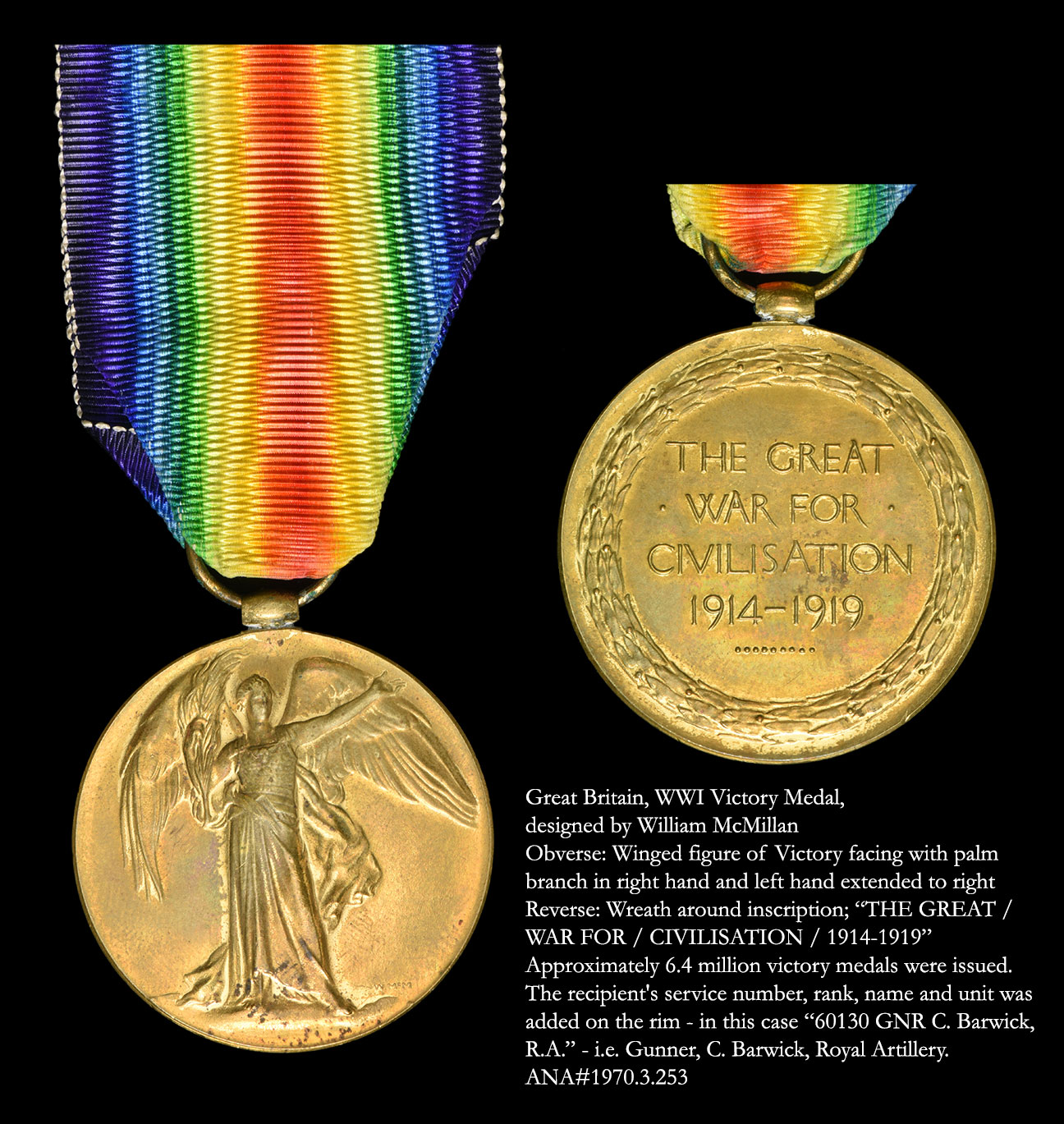 WWI - Victory Medals - American Numismatic Association : American ...