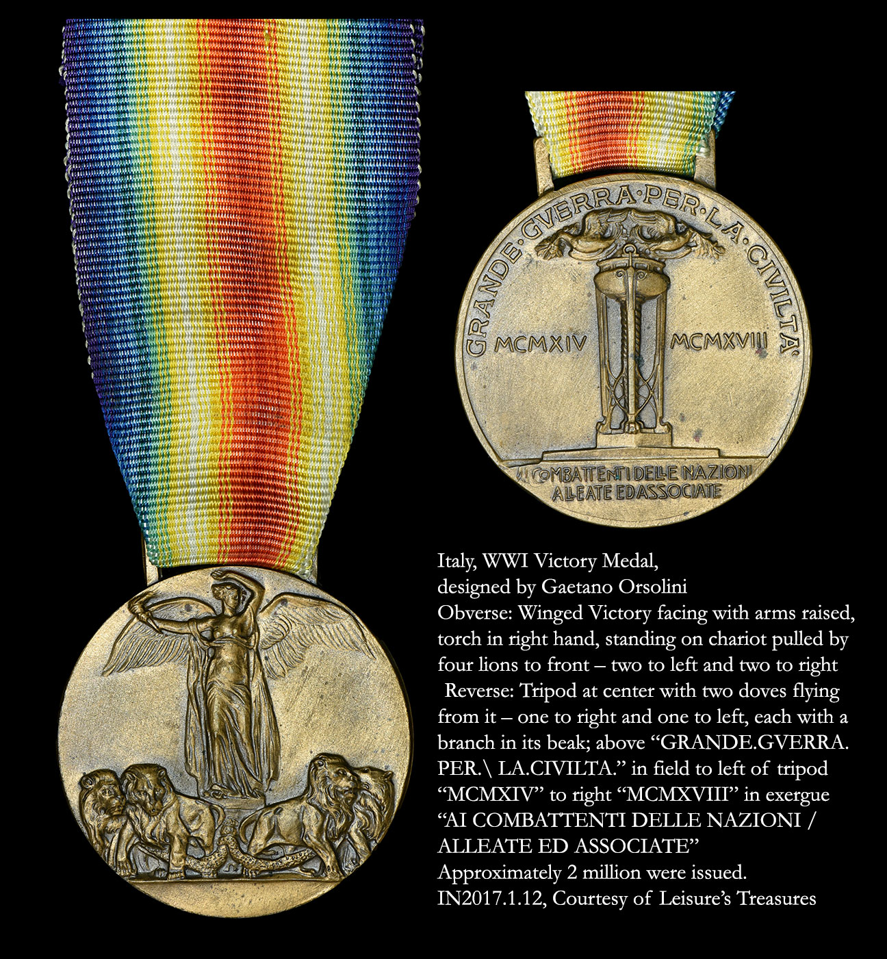 WWI - Victory Medals - American Numismatic Association : American ...