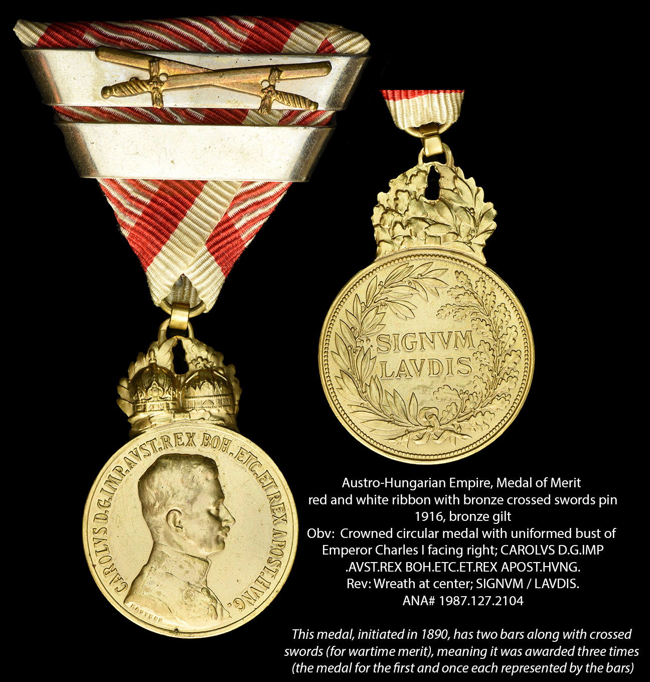 WWI - Central Military Decorations - American Numismatic Association ...