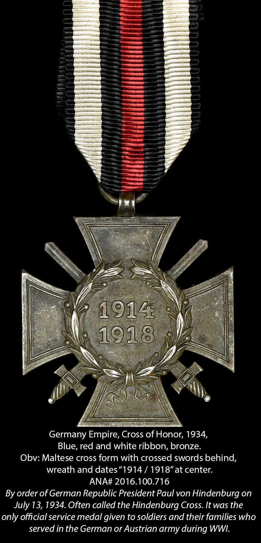 WWI - Central Military Decorations - American Numismatic Association ...