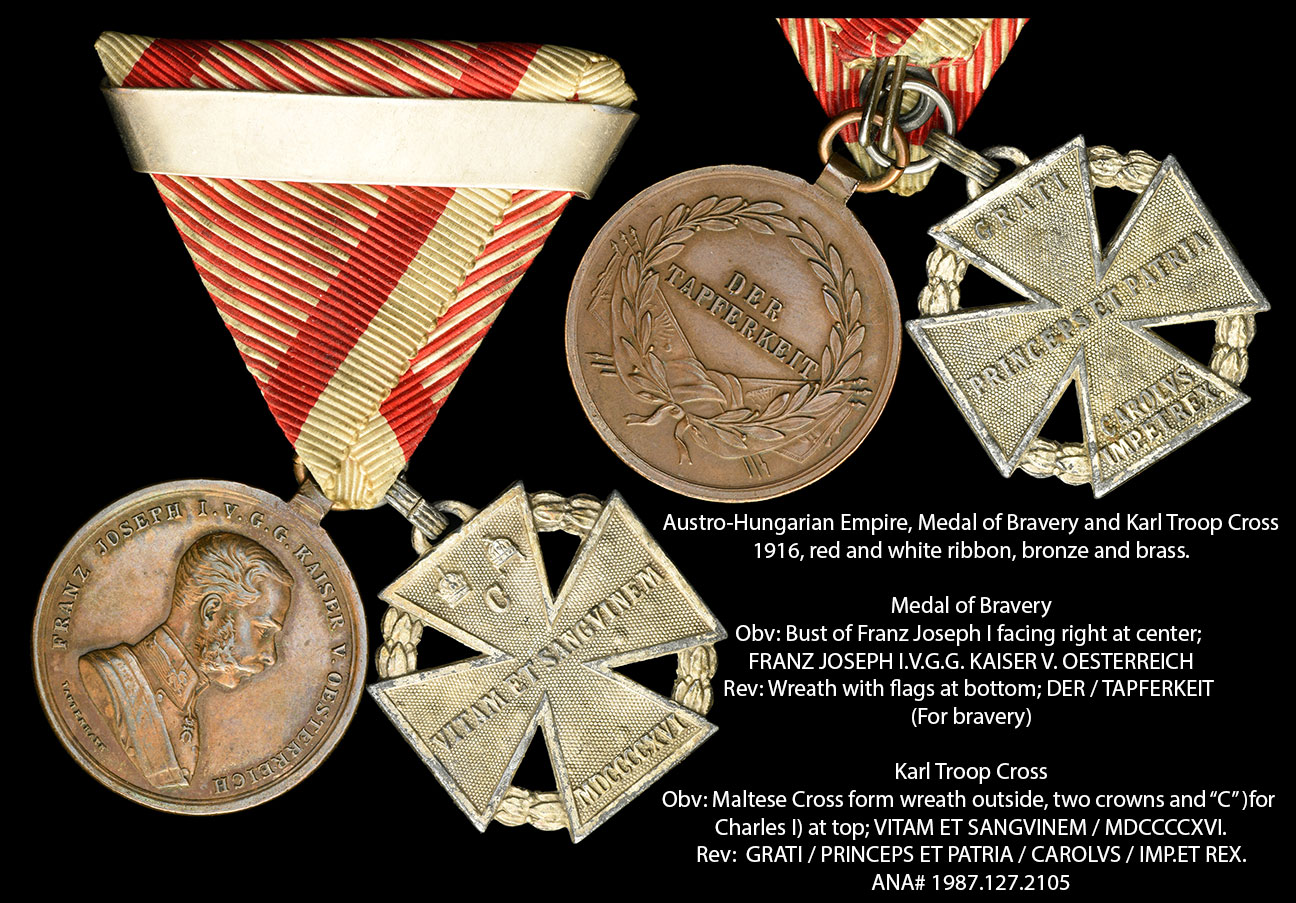 WWI - Central Military Decorations - American Numismatic Association ...