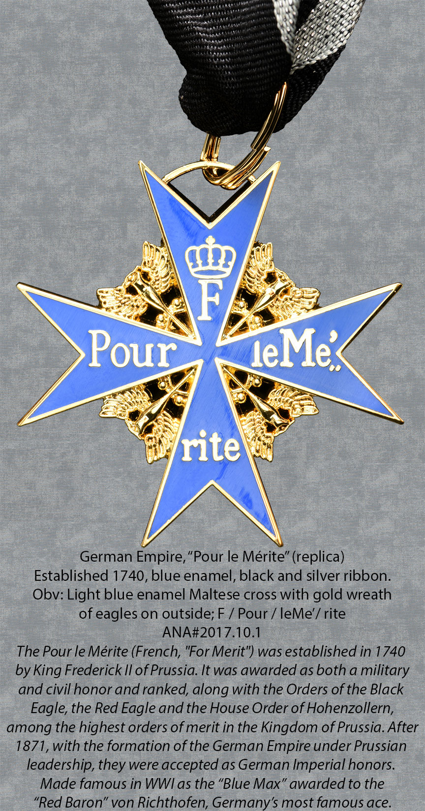 WWI - Central Military Decorations - American Numismatic Association ...