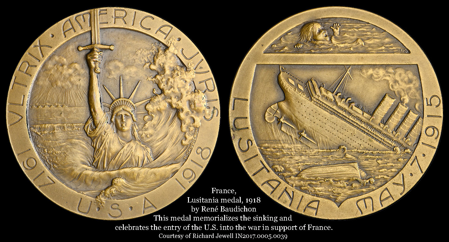 WWI - Lusitania - American Numismatic Association : American Numismatic ...