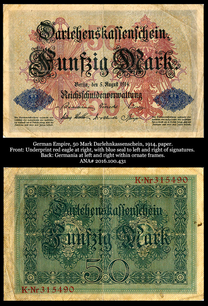 WWI - German Emergency Money - American Numismatic Association ...