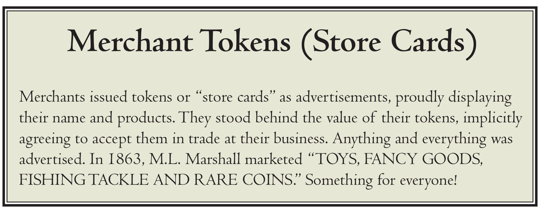 Trading in Tokens - American Numismatic Association : American ...