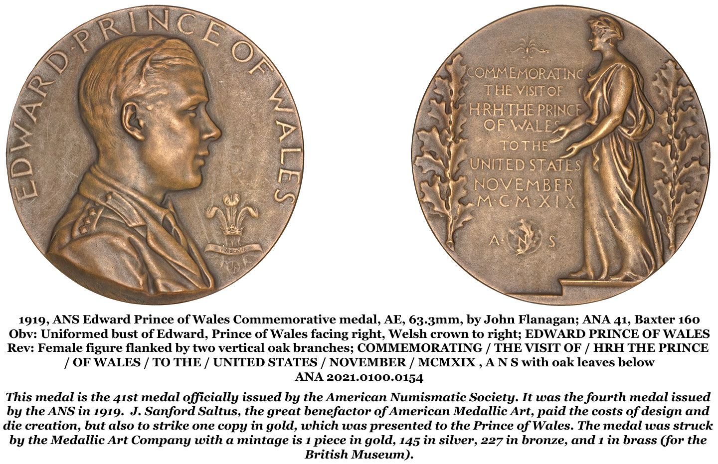 Club and Organization Medals - American Numismatic Association ...