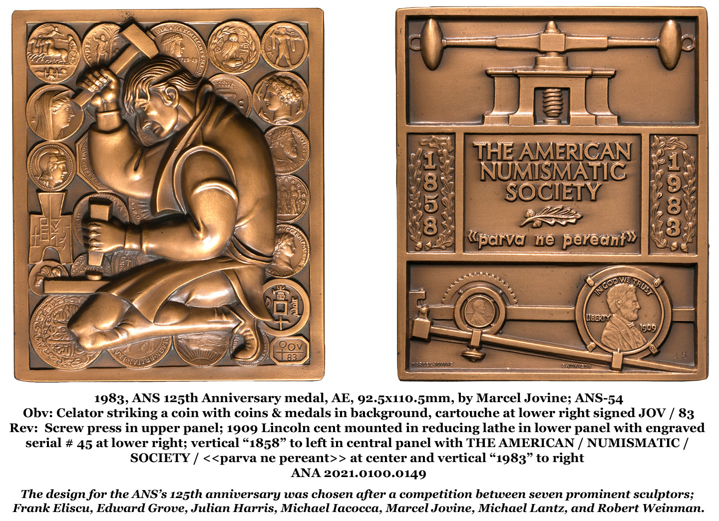 Club and Organization Medals - American Numismatic Association ...