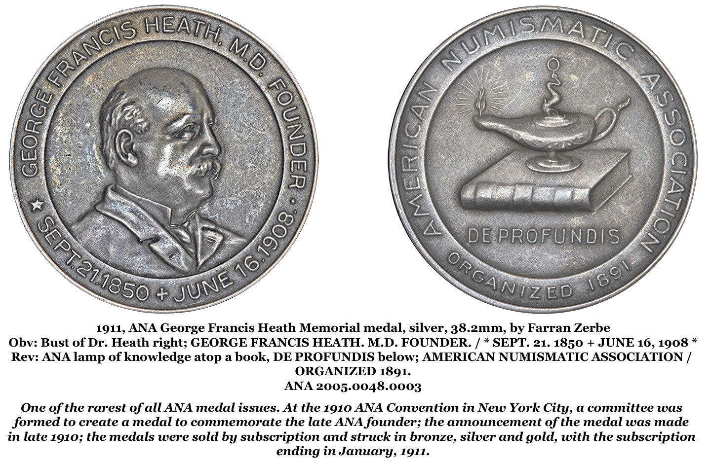 Club and Organization Medals - American Numismatic Association ...